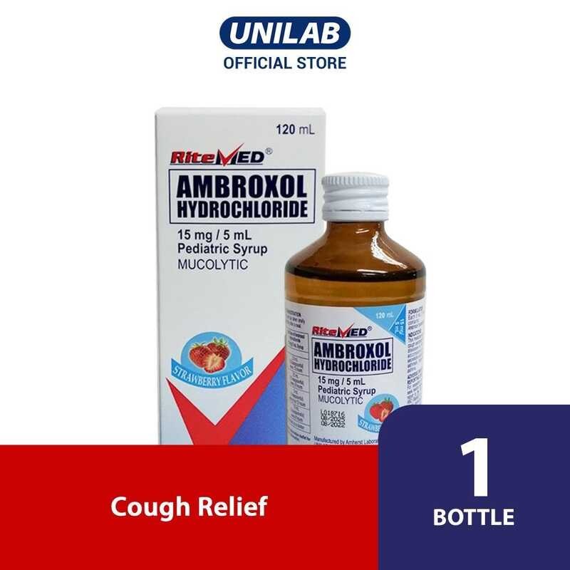 Unilab - Ritemed Ambroxol Pediatric 15Mg Syrup 120Ml 1 Bottle (Cough ...