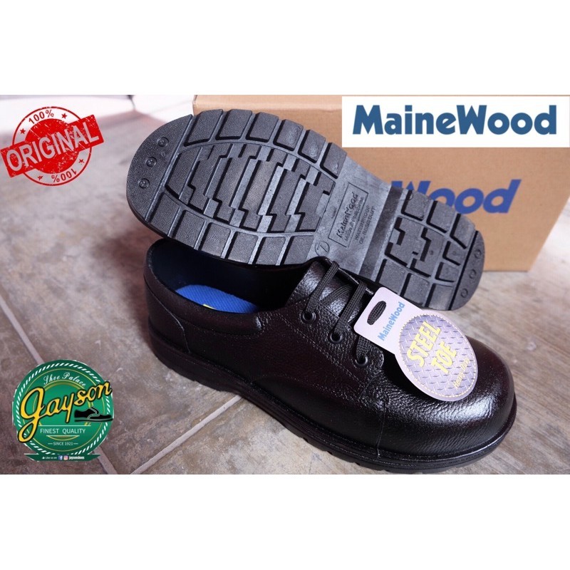 Mainewood Steel Toe Safety Shoes Black easy soft Overall Duty Shoe PPE ...