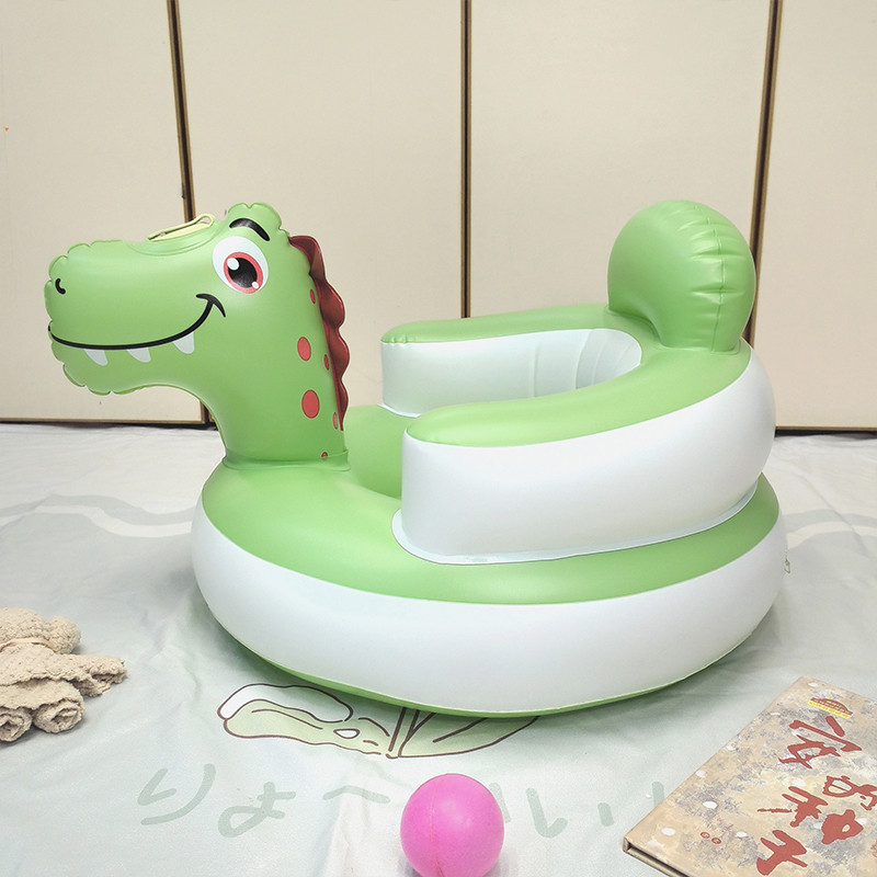 Inflatable Kids Sofa Foldable Baby Sitting Sofa Chair Dinosaur Infant ...