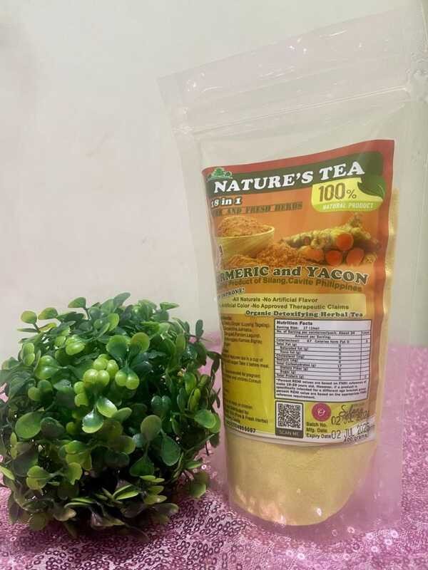 Nature's Tea 18 In 1 Turmeric And Yacon 400Gms | Shopee Philippines