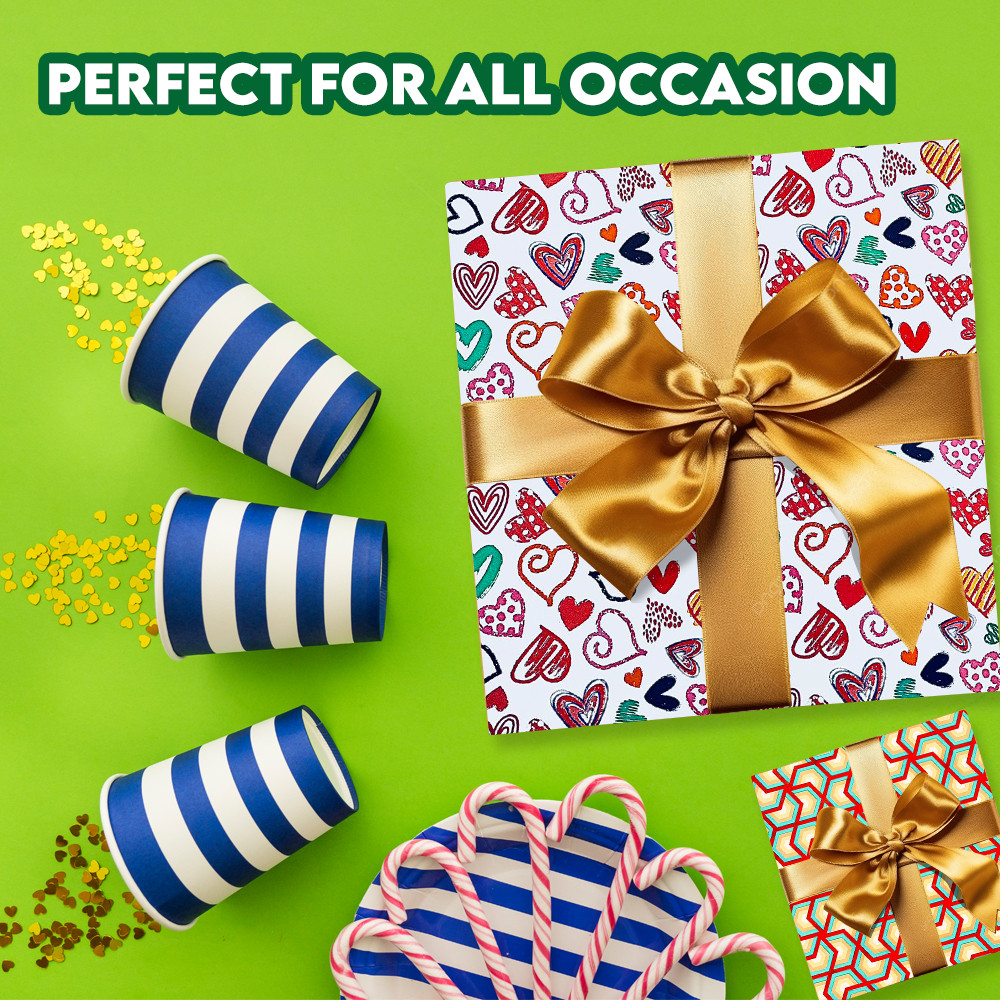 FCI Assorted Glossy Coated Gift Wrapper, All Occasion , 10pcs/20pcs ...