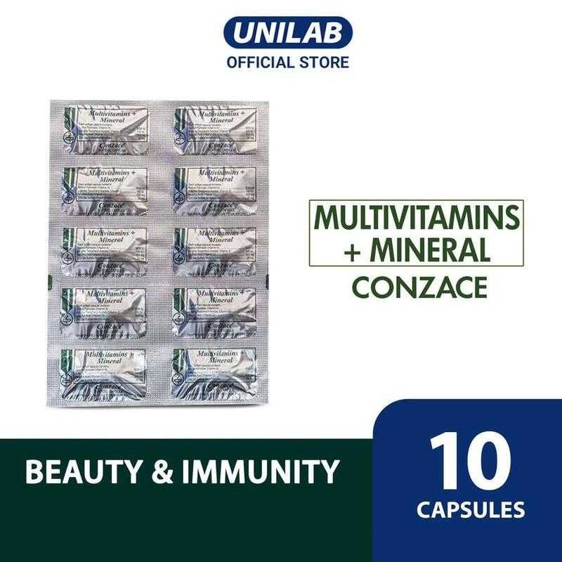 Conzace 10 Capsules Multivitamins (Helps Promote Immunity, Healthy Skin ...