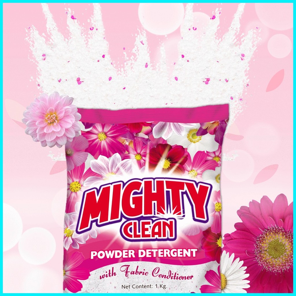 Mighty Clean Detergent Powder Floral Blossom - Powder (Pink) - SET 6 ...