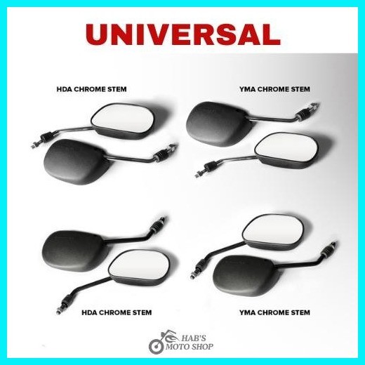 HONDA XRM 110 Genuine Chrome Long Stem Clear Lens Side Mirror for ...