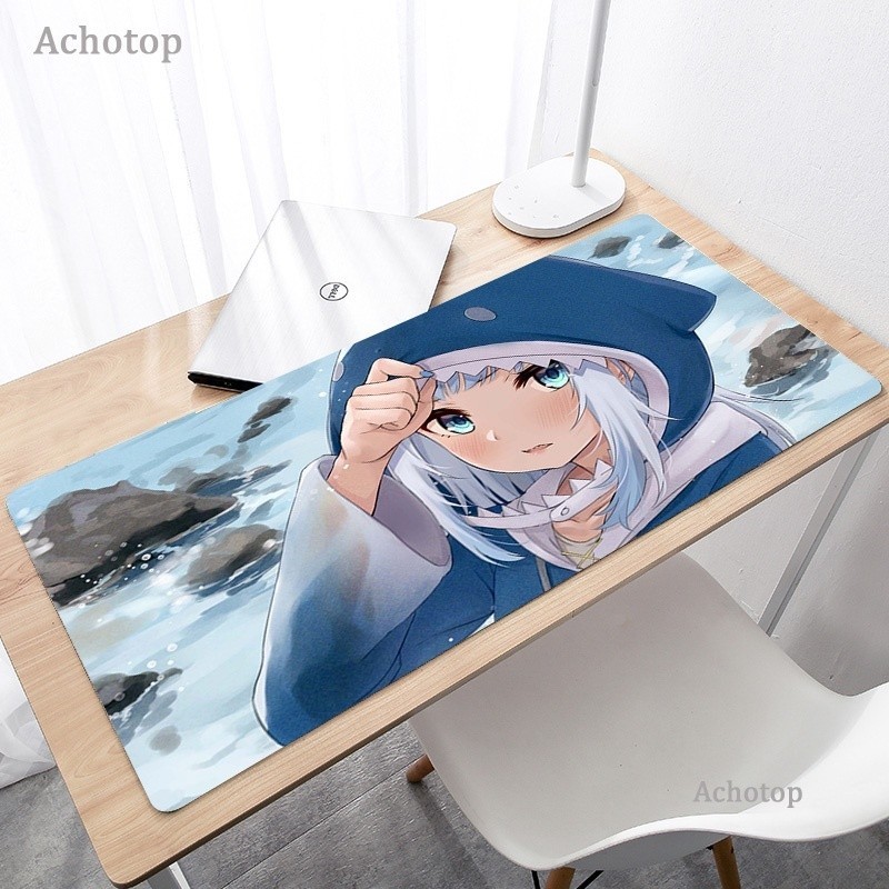 Gawr Gura Hololive PC Anime Gaming Mouse Pad 80X30 Gaming Mouse Pad ...