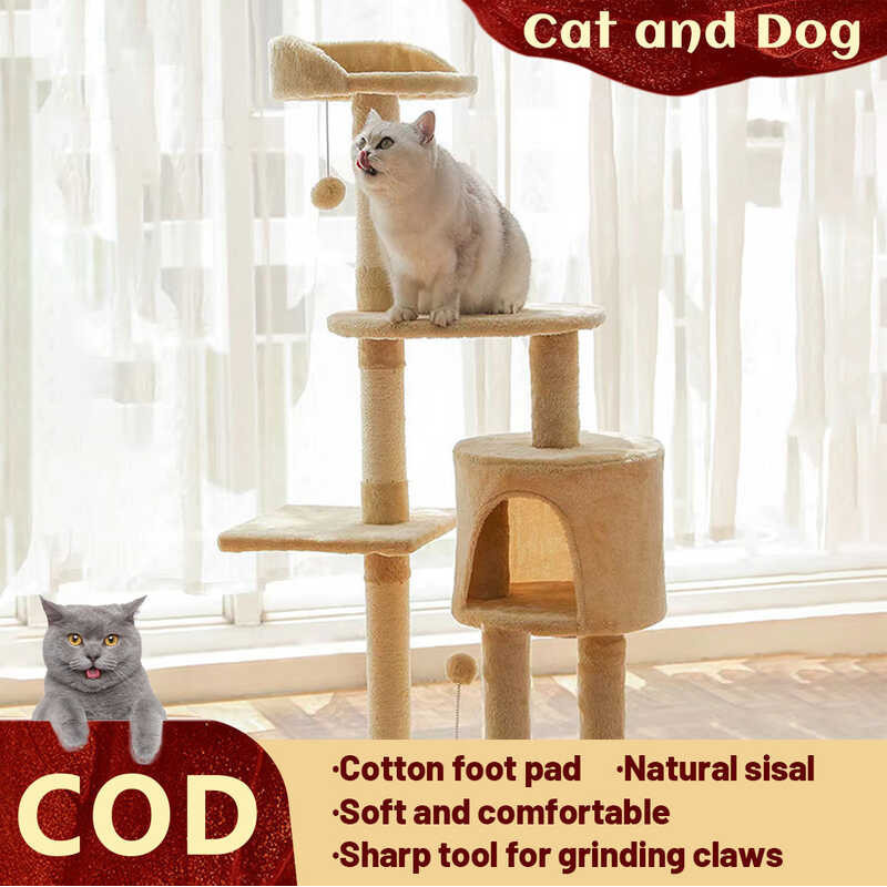 Pet Climbing Frame Amusement Park - Tree Grinding Claw Pillar Large Cat ...
