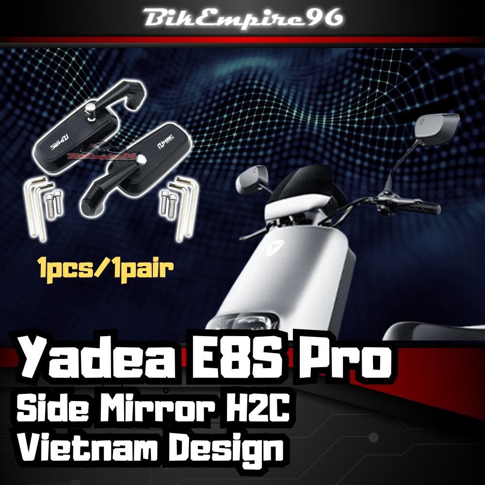 Yadea E8S Pro H2C Design Side Mirror Vietnam Design Clear Glass 360 ...
