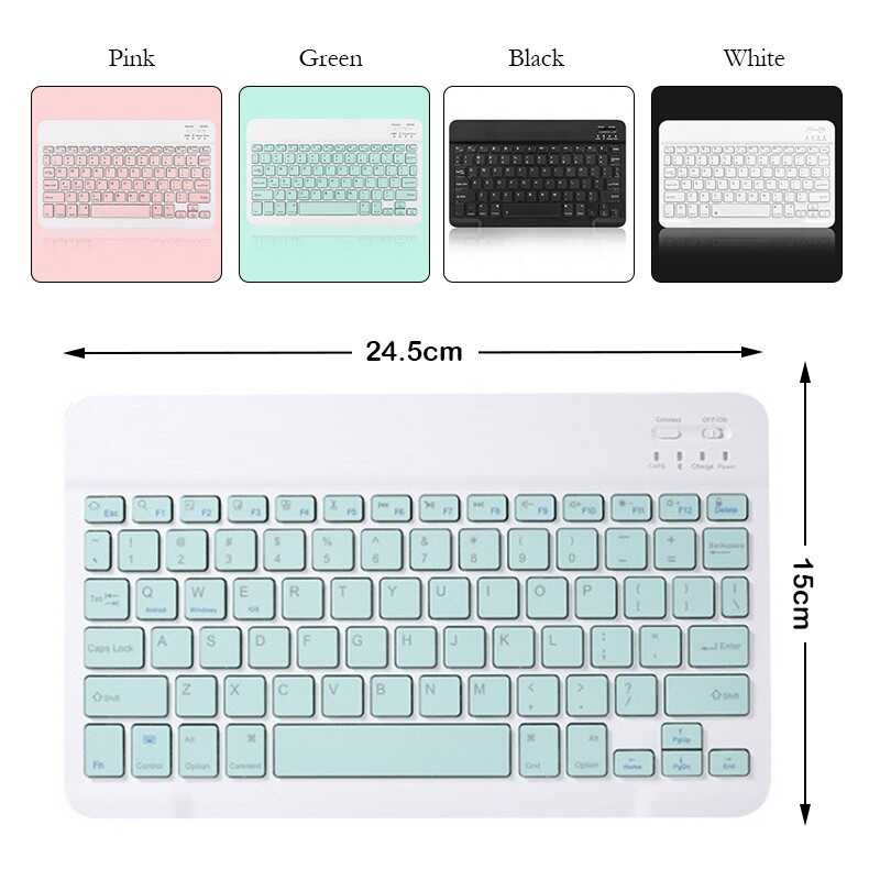SUPERMAX 10Inch Wireless Bluetooth Keyboard Mouse Laptop For Tablet And ...