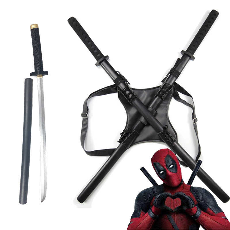 Deadpool New Katana Pu Anime Soul Figur Samurai Ninja Sword Cosplay ...