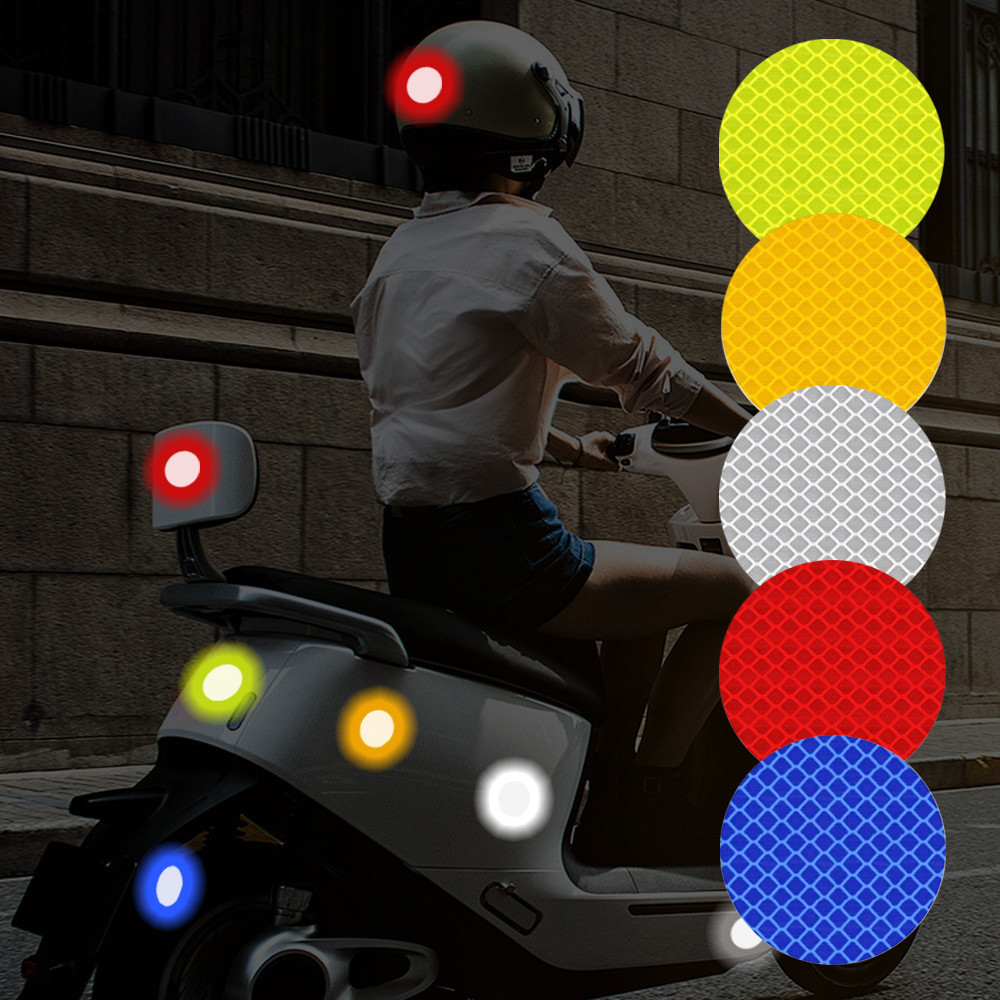 10Pcs/Set Motorcycle Helmets Reflective Strips / Night Riding Safety ...