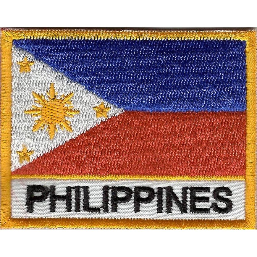 PHILIPPINE FLAGS EMBROIDERED PATCH (COLORED / SUBDUED / REVERSE / LONG ...