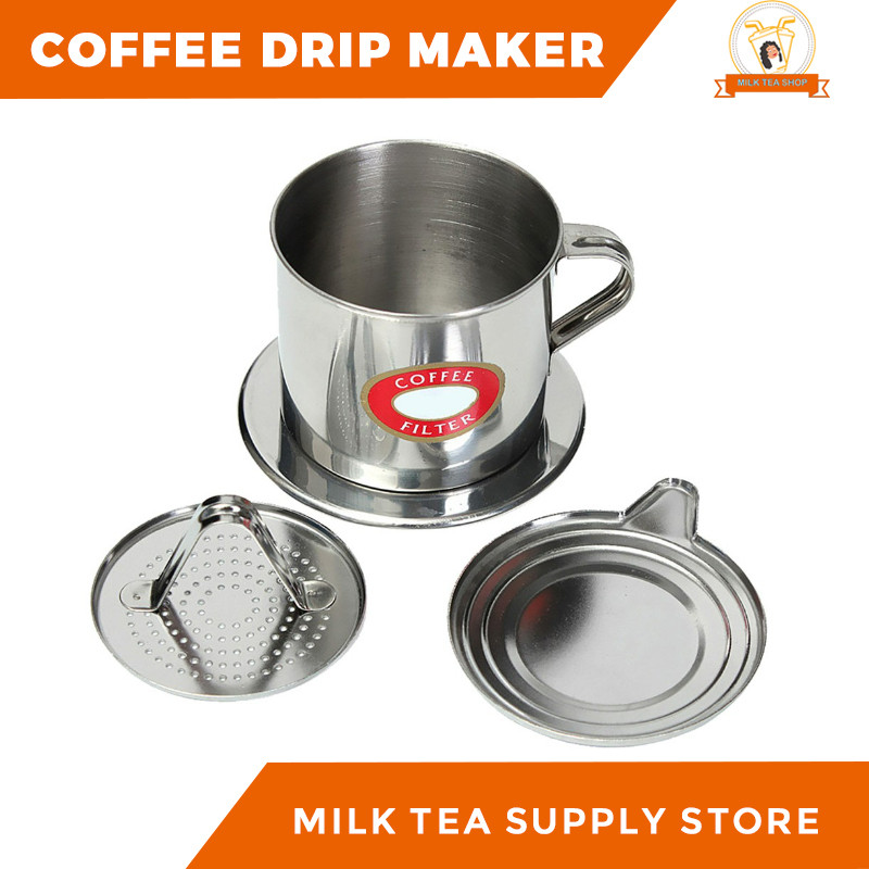 Vietnamese Coffee Filter Set Coffee Maker Pot Stainless Steel Coffee ...