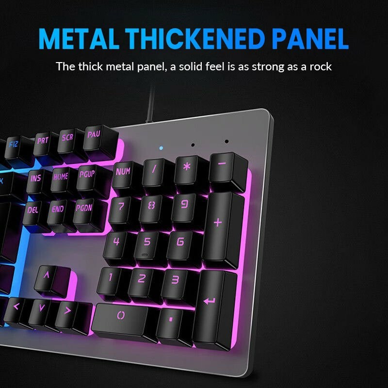 Zeus K-33 Gaming Mechanical Feel Keyboard 104 keys With LED Back Light ...