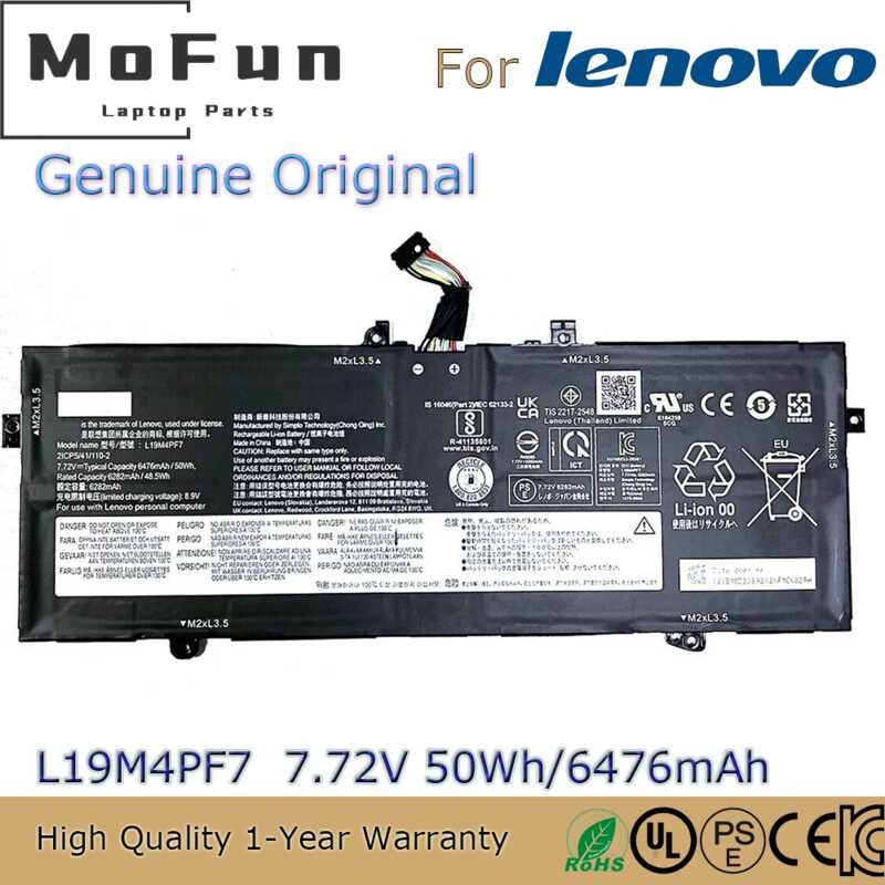 Mga Ba f9c Orihinal na L19M4PF7 7.72V 50Wh Laptop Battery para sa ...