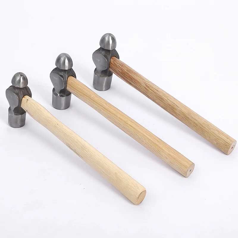 Round Steel High-Carbon Hammer Ball Pein Hammer Hardware Tool Household ...