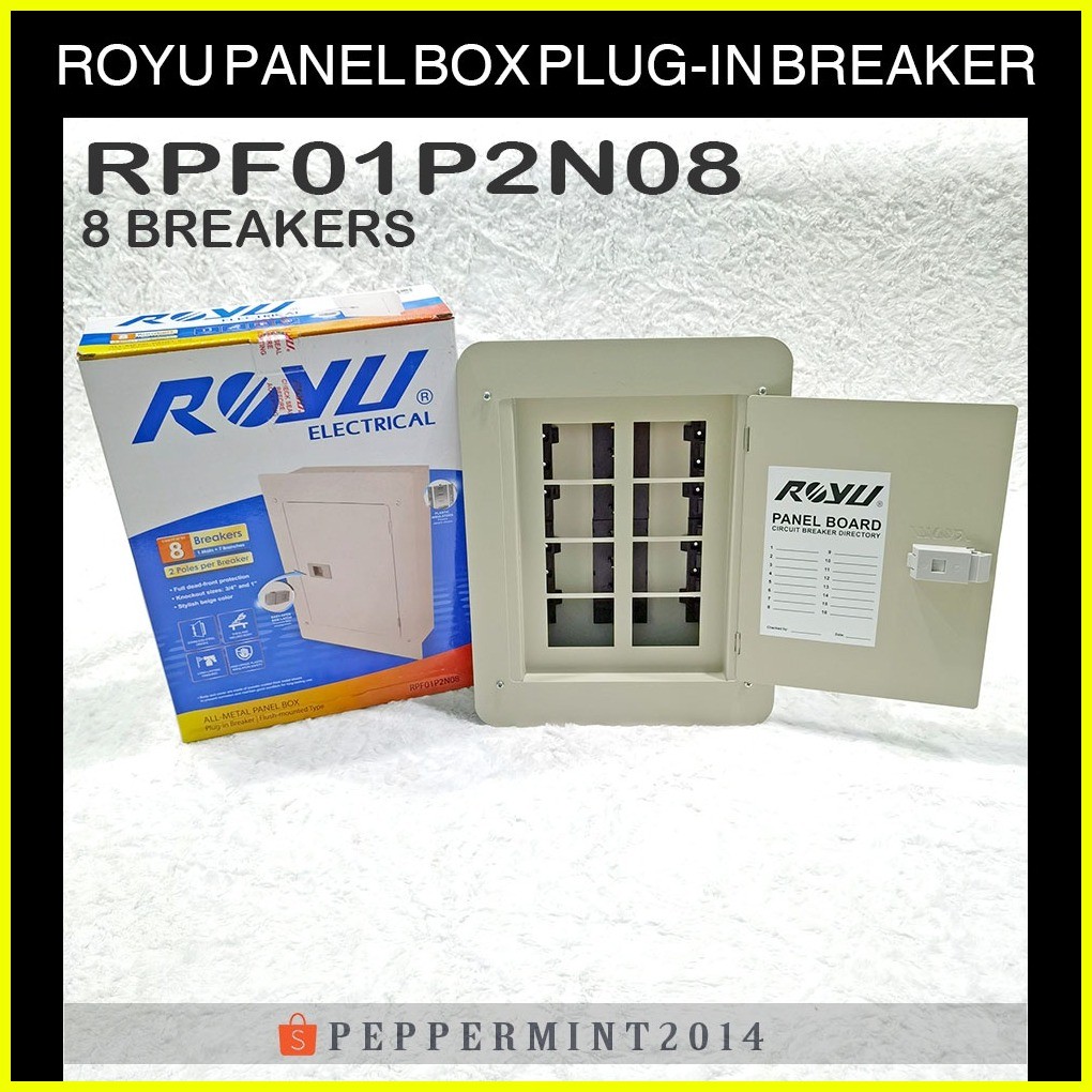Royu All Metal Residential Panel Box Board Pole Plug in Breaker ...