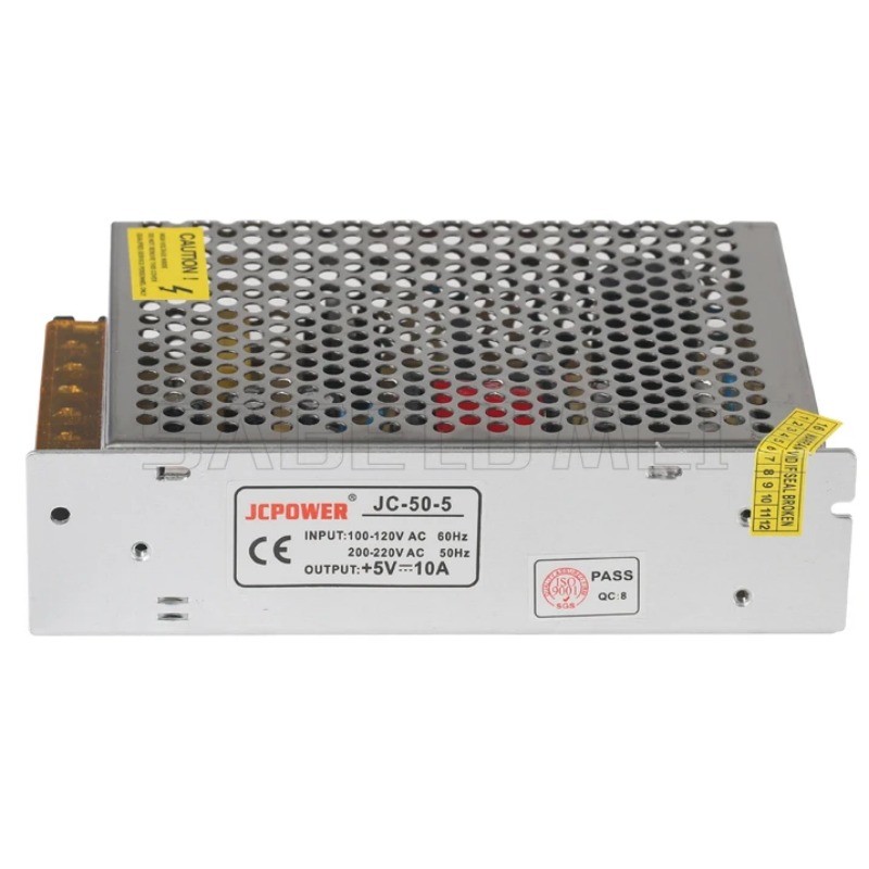 5V 50W Switch Power Supply 100-240V AC To DC 5 Volt 50 Watt 10A ...