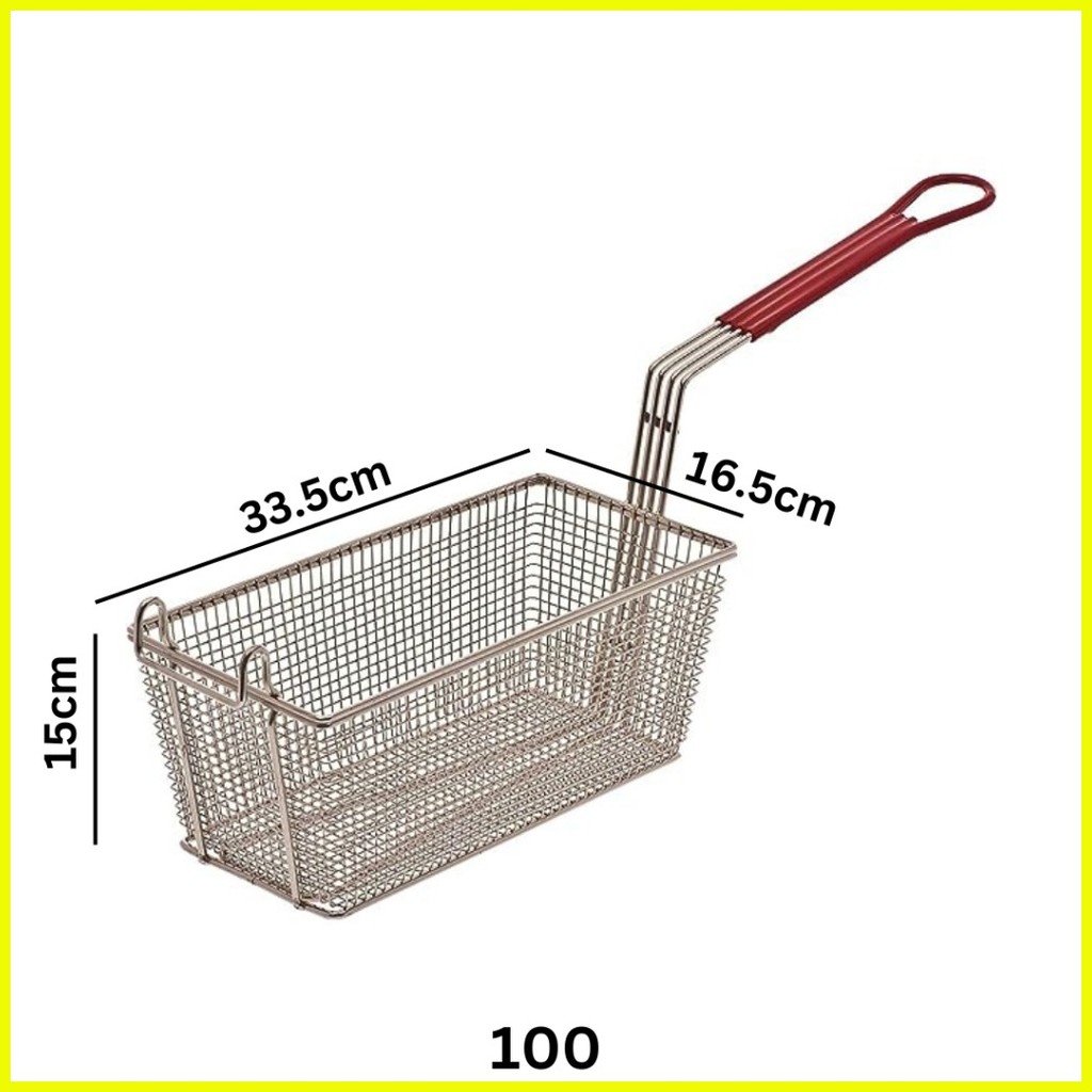 Fryer Basket 1pc Split-Vat Segmented Restaurant-Grade for Deep Fryer ...