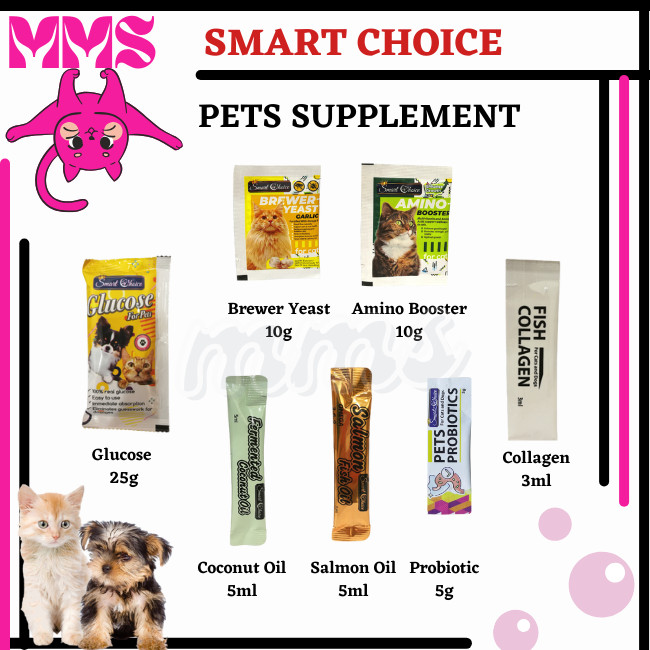 Smart Choice Pets Supplement Vitamin ( Glucose ,Collagen ,Salmon Fish ...