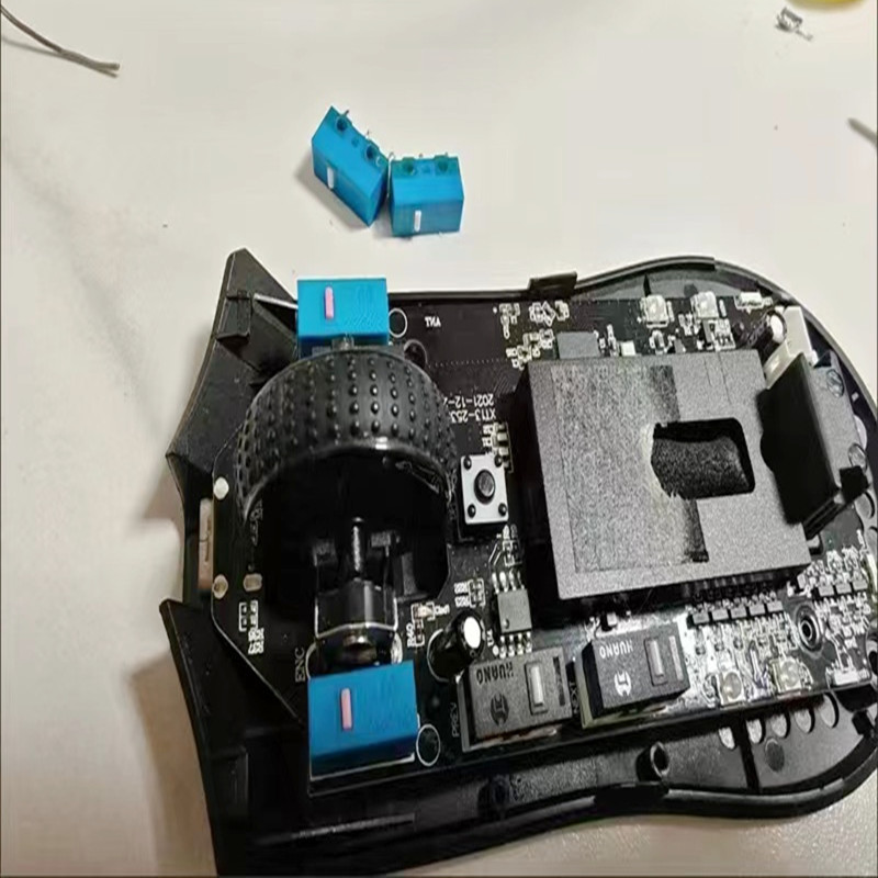 Original HUANO White Dot Blue Shell 0.74N Mouse Micro Switch Silver ...