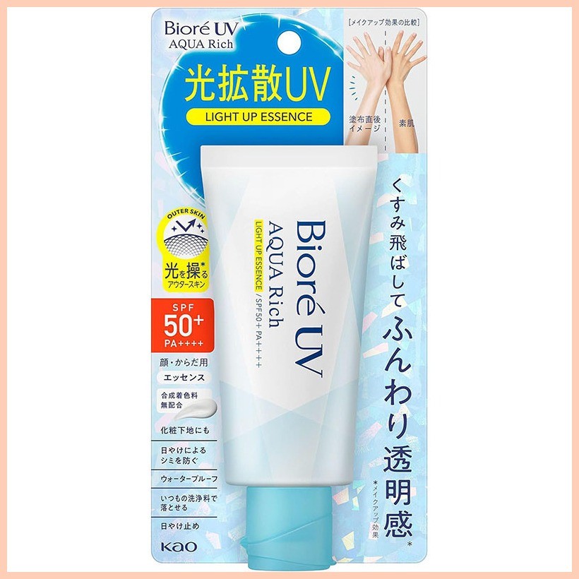 ⚽︎ ♀ Biore UV Aqua Rich Milk/ Light up / Watery / Mist / Lotion Made In ...
