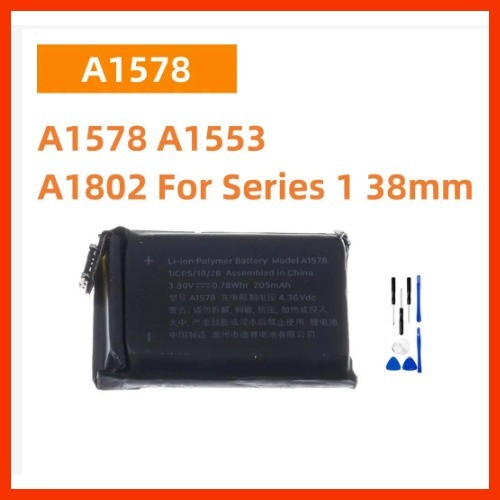 Original Battery For Apple Watch Series 1 38mm 42mm A1578 A1553 A1802 ...