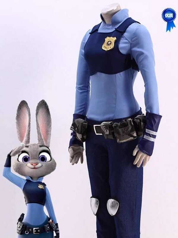 Tt Zootopia Judy Hopps Rabbit Police Officer Costume Anime Stage ...