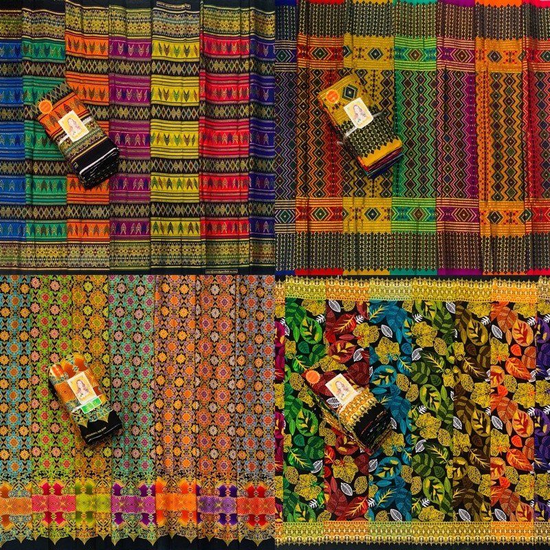 Malong Batik Ethnic Super Gold With Metallic Lady Rosaletta Brand ...