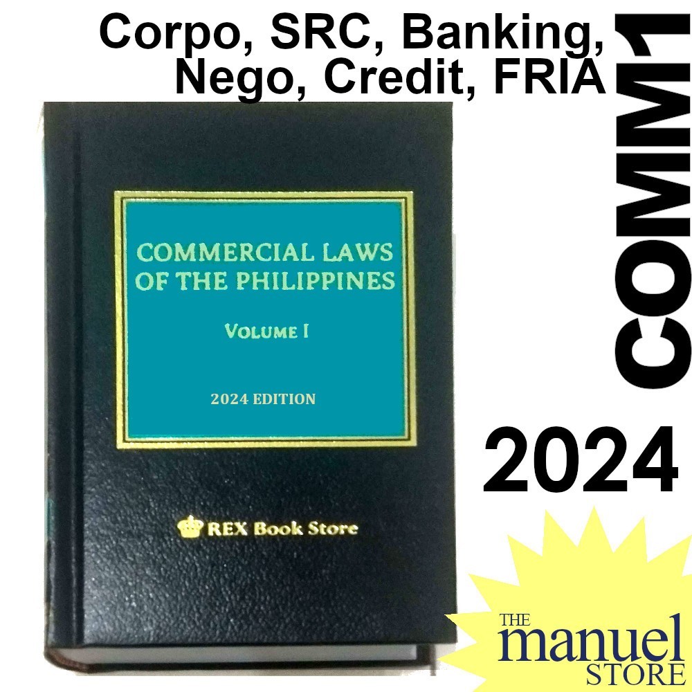 Codal (Rex) (2024) - Vol. 1 Commercial Laws of the Philippines ...