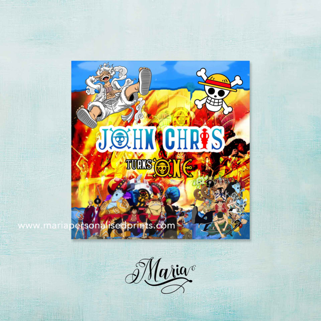 One Piece Letter A Birthday Banner Backdrop | Shopee Philippines