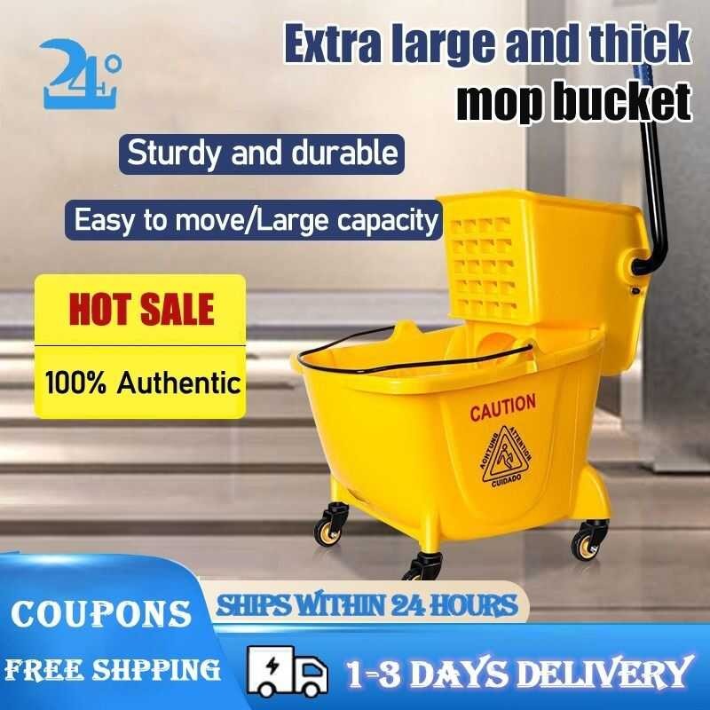 20L/36L With Mop Squeezer Bucket Hospital Cleaning Home Office Malls ...