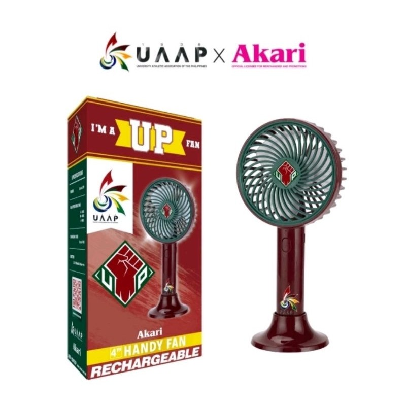 UP Maroons x Akari UAAP Rechargeable Fan | Shopee Philippines