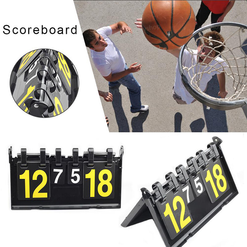 Basketball Scoreboard Portable Sports Scoring Tool PVC Badminton ...
