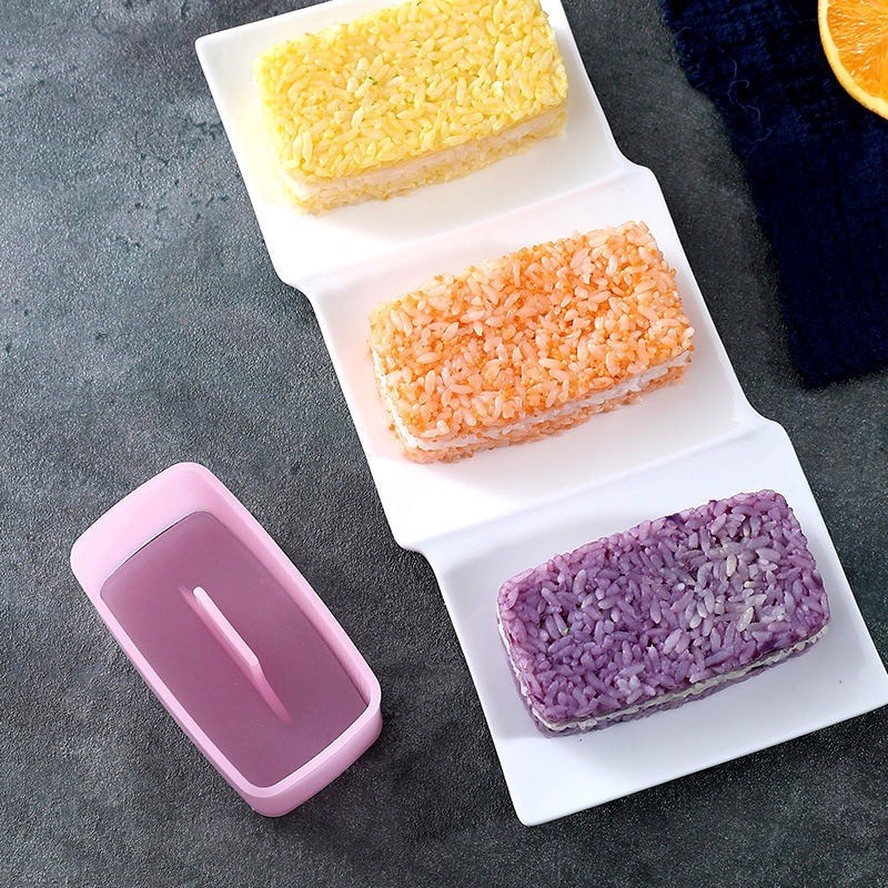 Rice Mould Rectangular Layer Mold Box Scoop Onigiri Meat Press Plate ...