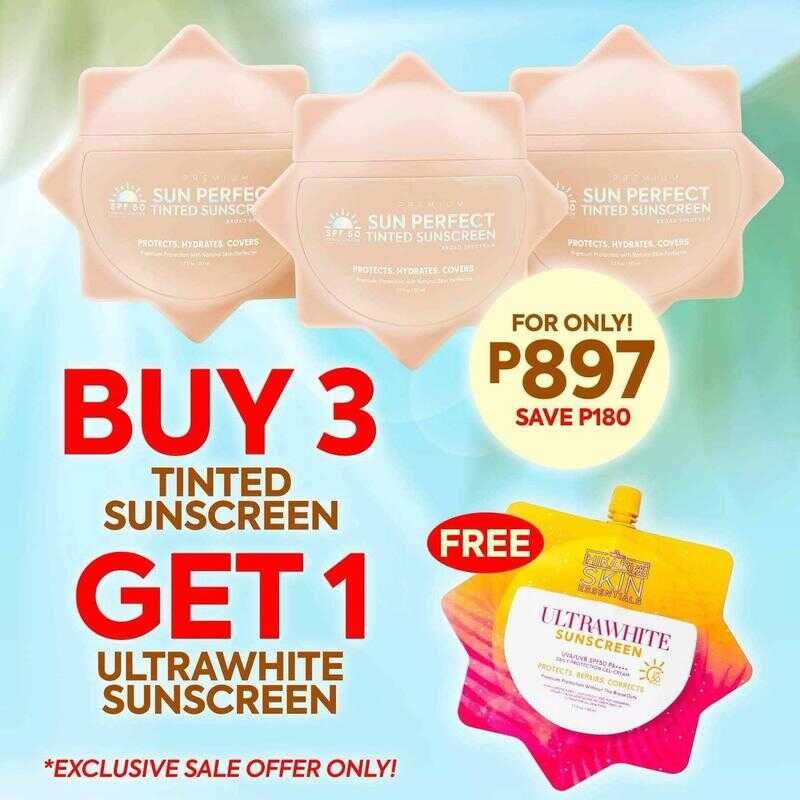 Buy 3 Hikari Premium Tinted Sunscreen Get 1 Free Ultra Fresh Sunscreen ...
