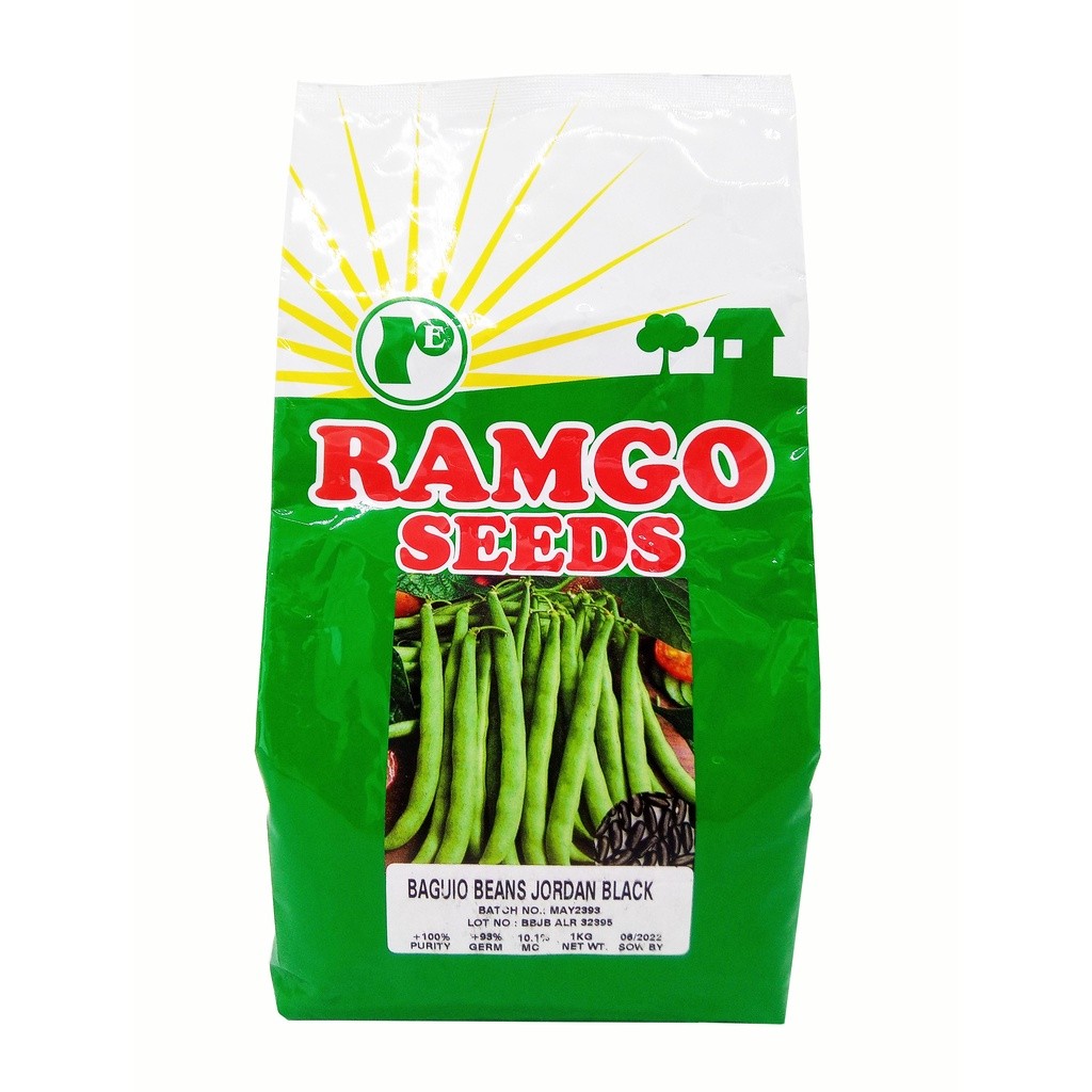 Ramgo Seeds BAGUIO BEANS JORDAN BLACK 1 Kilo Pack (RPD) _ALS2127 ...
