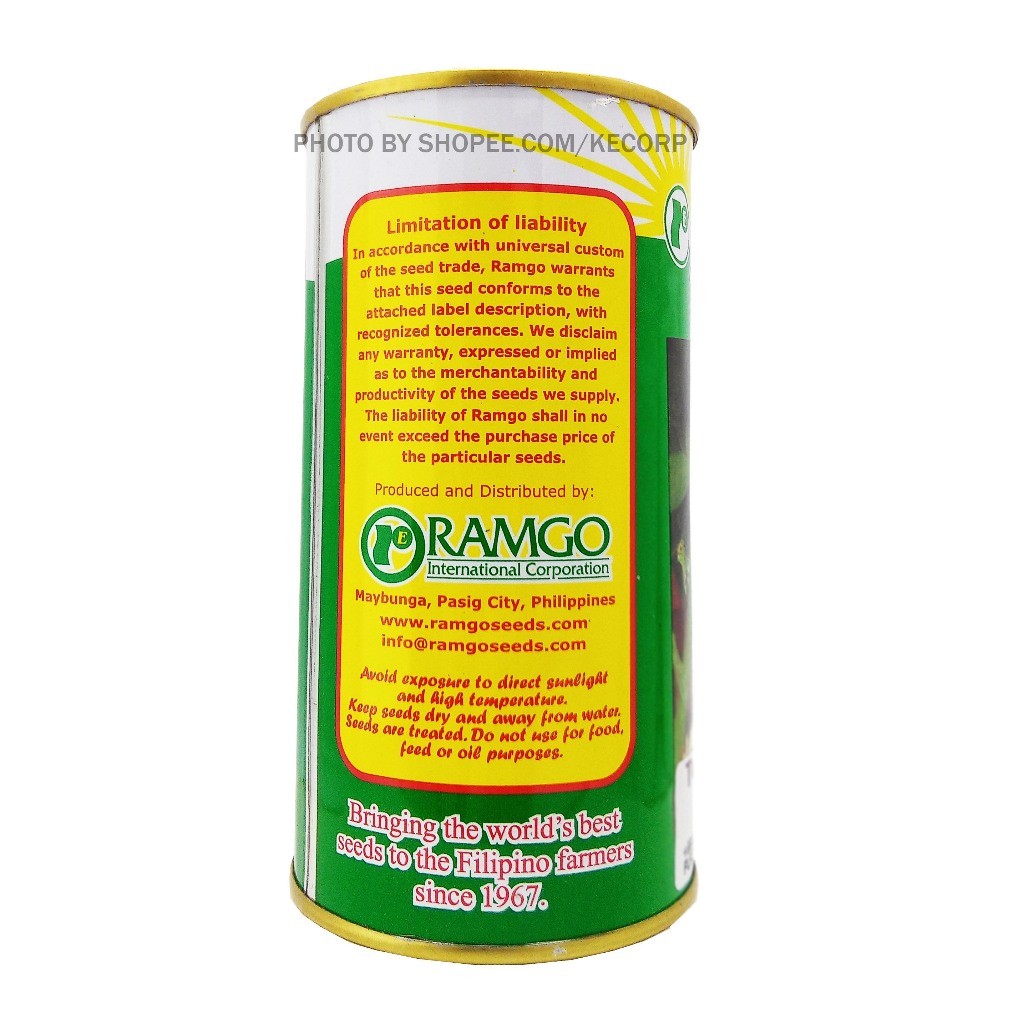 Ramgo Seeds Tin Can Ampalaya Ilokano 100g kcS11207 | Shopee Philippines