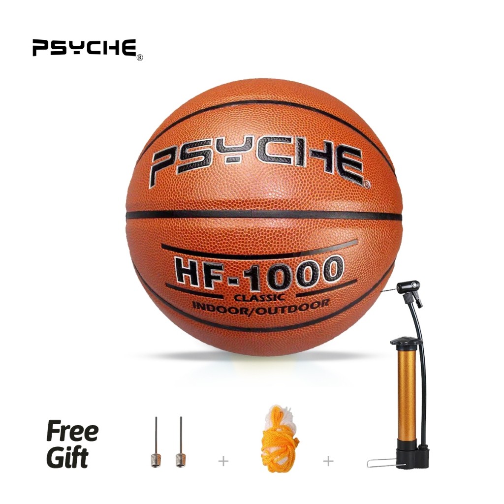 Psyche Basketball Outdoor Indoor Leather Basketball Ball Official Size ...