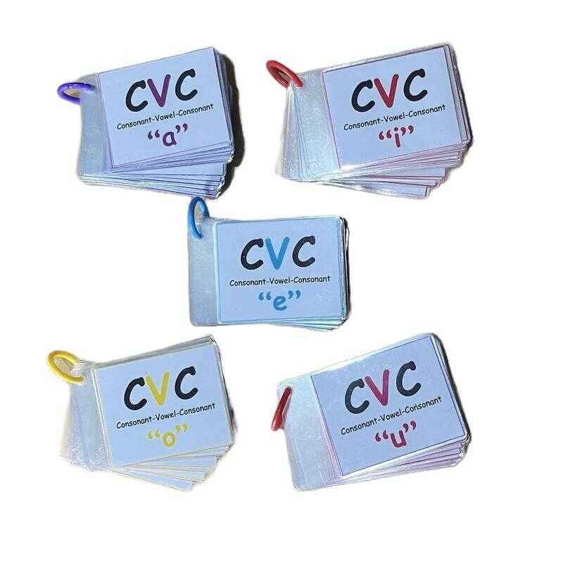 CVC (Consonant-Vowel-Consonant) Words Flashcards 9E1 | Shopee Philippines