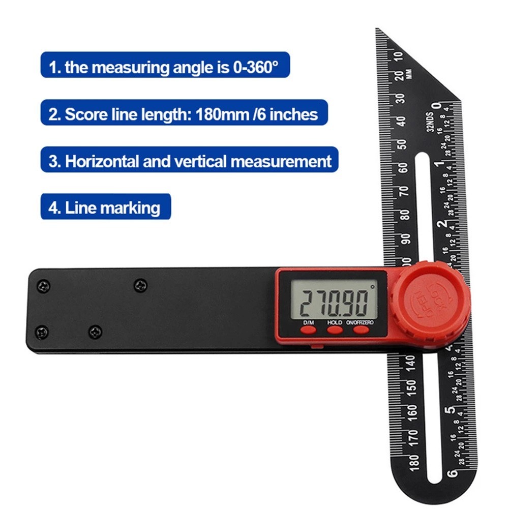 [COD] Electronic Level 360 Degrees LCD Digital Sliding T Bevel Gauge ...