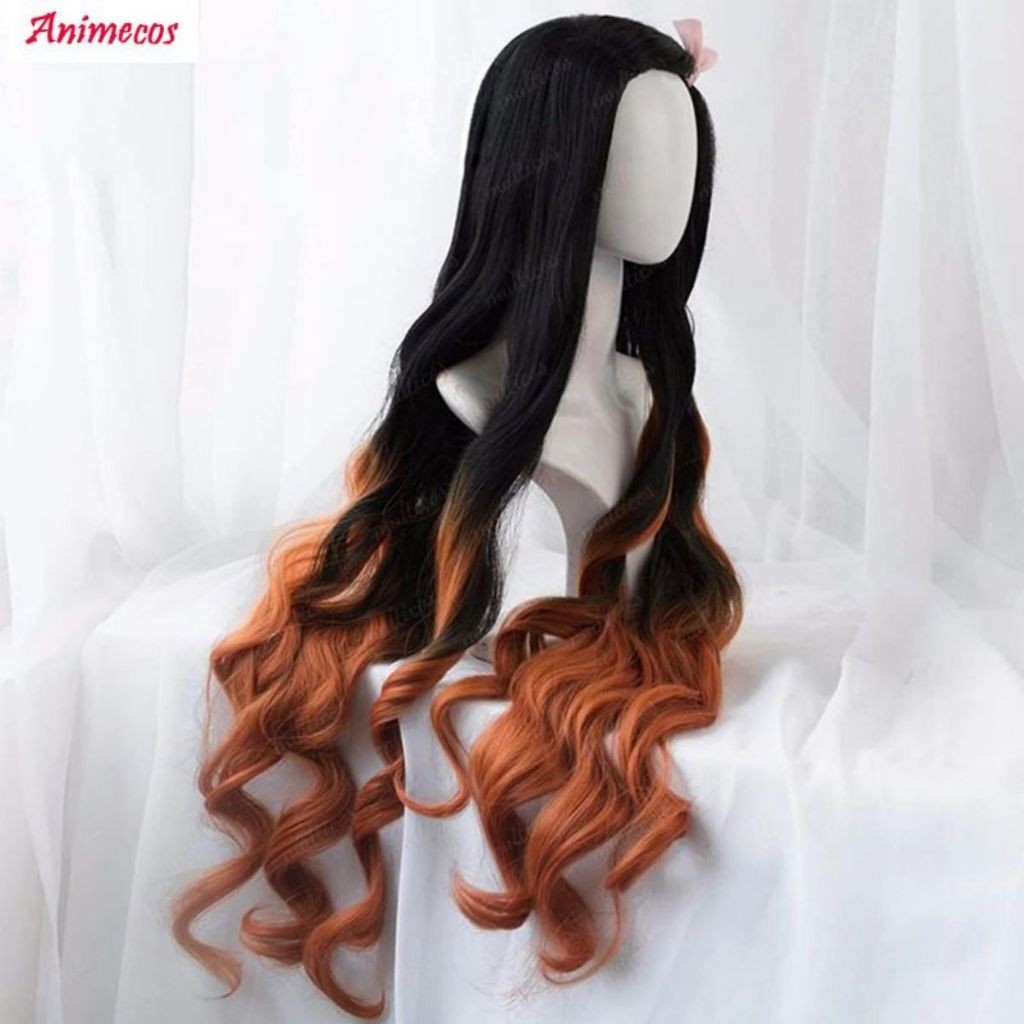 Demon Slayer Wigs Kochou/Kanao/Nezuko/Tanjiro Anime Kimetsu No Yaiba ...