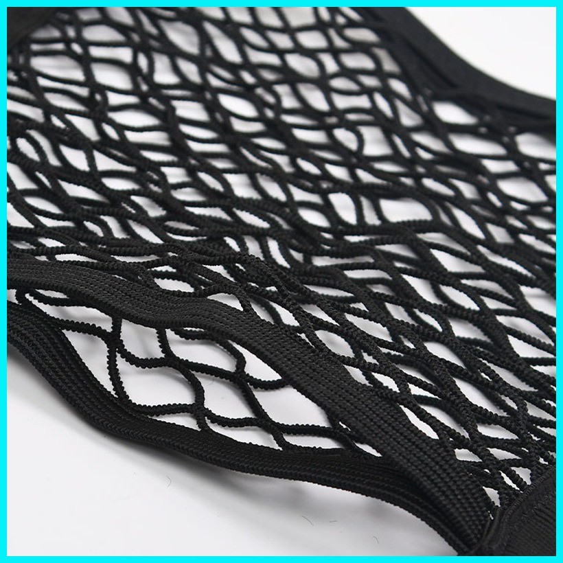 35*20cm Motorcycle Bungee Cargo Net Flexible Trunk Storage Net Bag ...