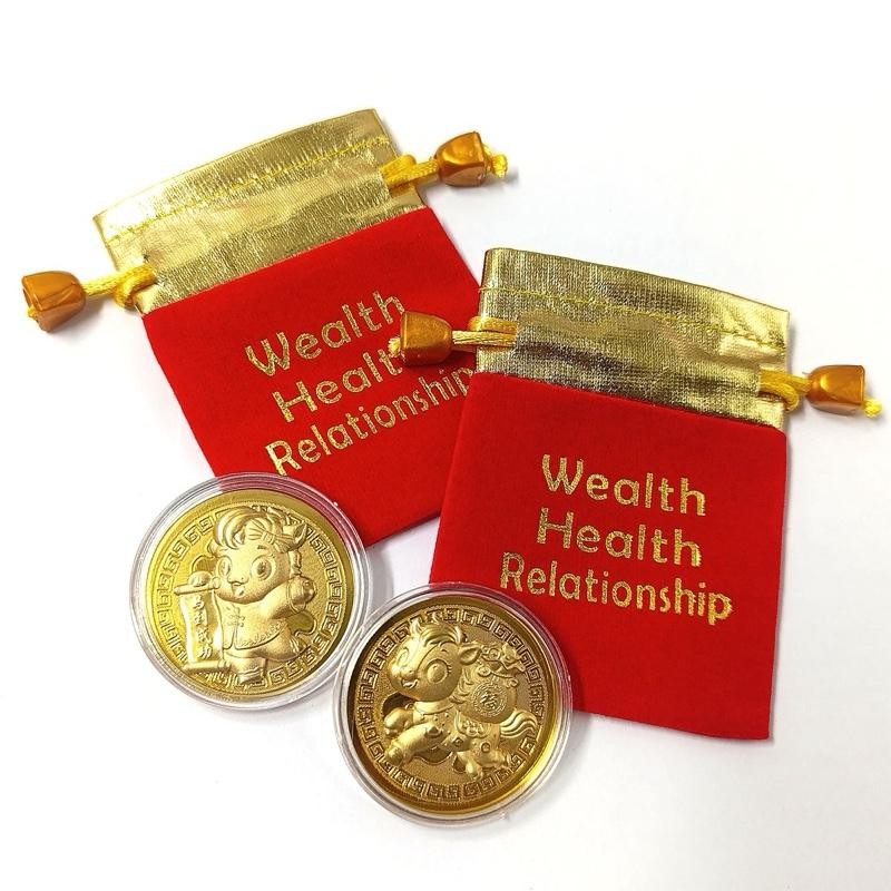 Ziyang Lucky Charm 2026 Year of the Horse Golden Money Foil Lucky Coin ...