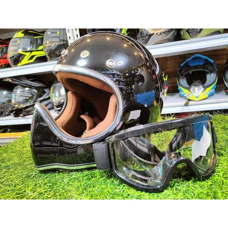 VRM CLASSIC Full Face Helmet With Free Goggles | Shopee Philippines