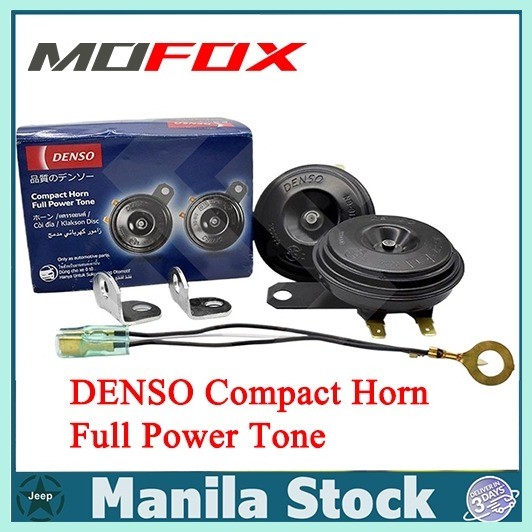 2Pcs Denso Original Compact Horn Full Power Tone/Universal Compact Horn ...