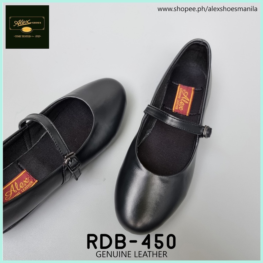 ALEX SHOES WOMEN'S MARIKINA MADE TAHI SWELAS GENUINE LEATHER BLACK MARY ...