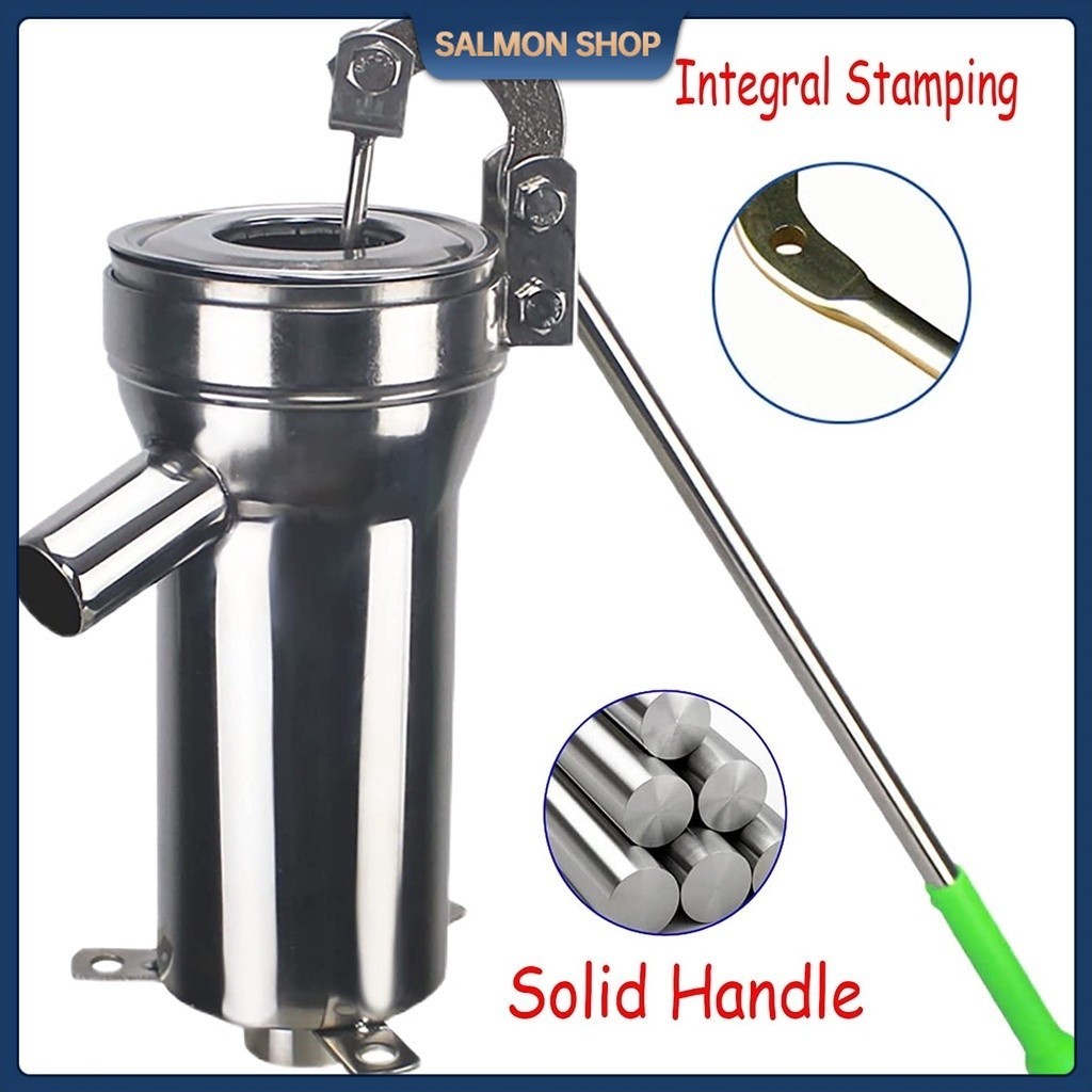 SSPH Manual Water Pump Home Well Hand Shake Suction Pump Stainless ...