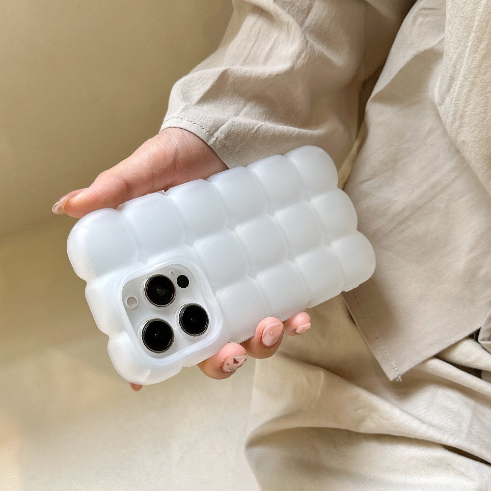 Matte Ice Cube Phone Case for IPhone 16 Pro Max 15 14 13 Shockproof ...