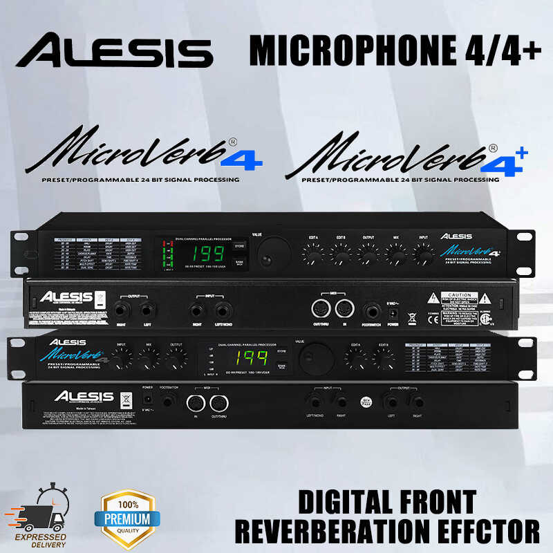 Alesis MicroVerb4/MicroVerb4+ Digital Reverb Multi-Effects Processor ...