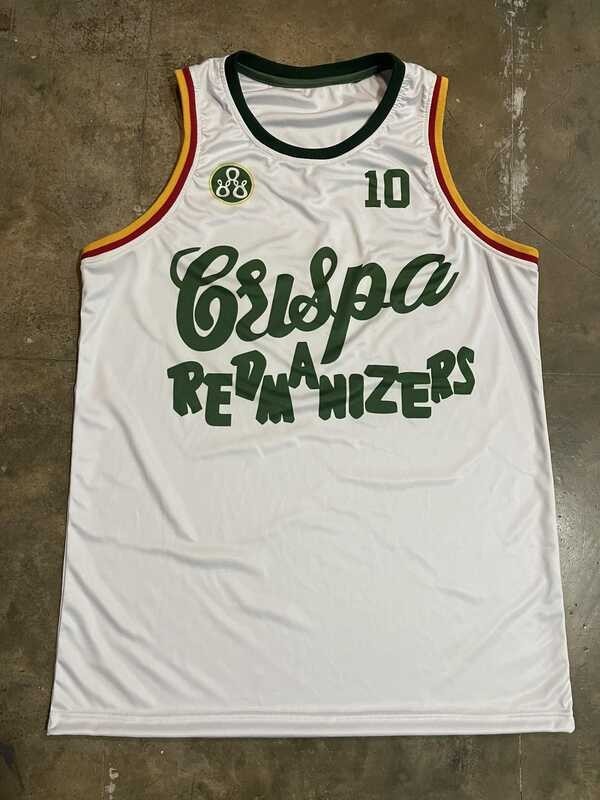 PBA RETRO JERSEY CRISPA REDMANIZERS White Cyrus Man #25 HUBALDE CEZAR ...
